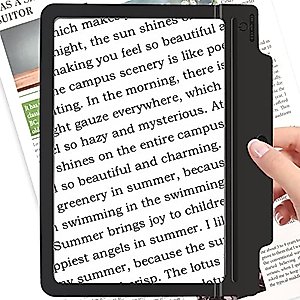 4X Magnifying Glass with 36 Adjustable LED Lights Provide Full-Page Viewing Area Evenly Lit Perfect for Low Vision Person and Seniors (Black)