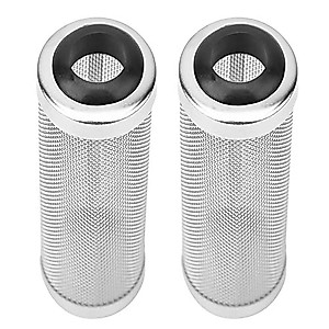 Yosoo Health Gear Shrimp Filter Guard, 2 Piece Stainless Steel Aquarium Mesh Filter, Intake Strainer Filter, Fish Tank Filter Inlet Inflow Basket, Protecting Fish from Inhalation(Large 16mm)