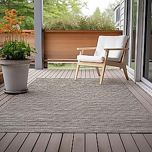 Dalyn Rugs Indoor/Outdoor Laidley LA1 Brown Washable 8' x 10'