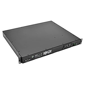 Tripp Lite Switched PDU with ATS, 2/2.4KW Single Phase, 200/240V, 10 Outlet (C13), 2 C14 Input, 3.6M Cords 1U Rack-Mount Power, TAA (PDUMH15HVATNET)