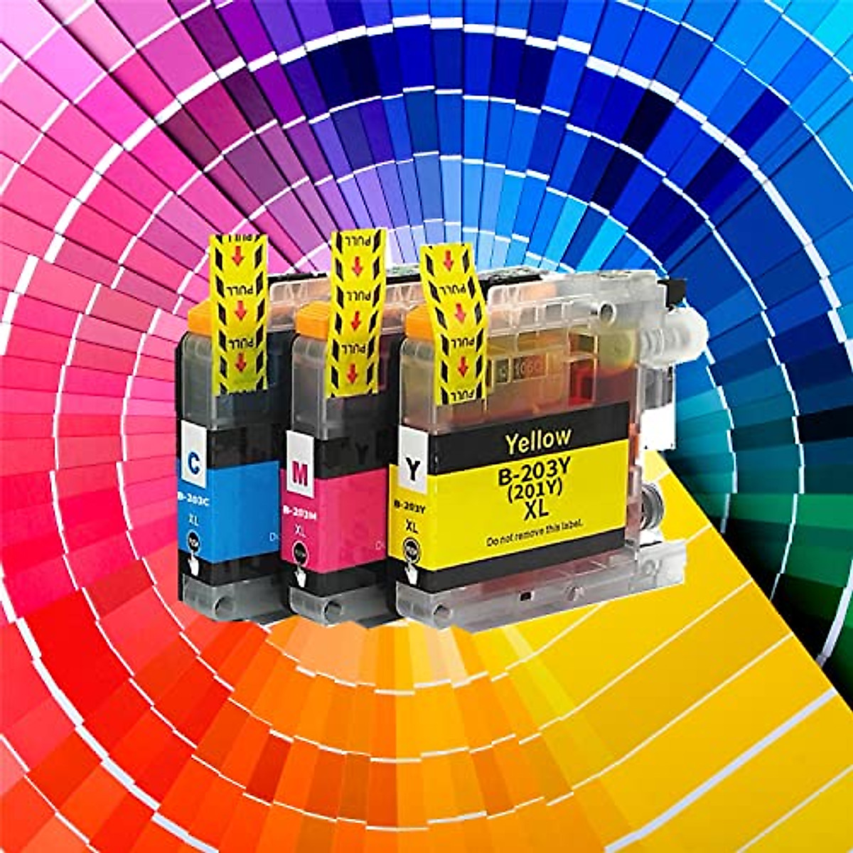 LC203 Compatible Ink Cartridge for Brother LC203XL LC201XL LC203 LC201 to use with MFC-J480DW MFC-J880DW MFC-J4420DW MFC-J680DW MFC-J885DW Printer (8 Cyan, 8 Magenta, 8 Yellow, 24 Pack)