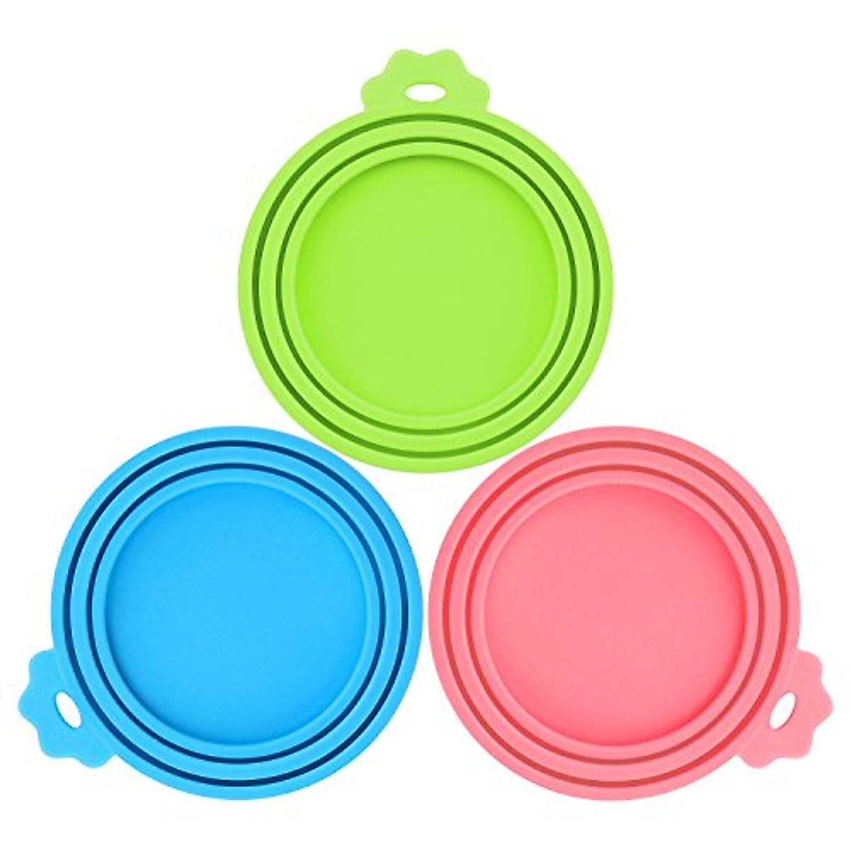 COMTIM Pet Food Can Covers 3 Pack Silicone Can Lids Caps for Dog Cat Wet Food,Universal Size Fit Most Standard Size Canned Dog and Cat Food
