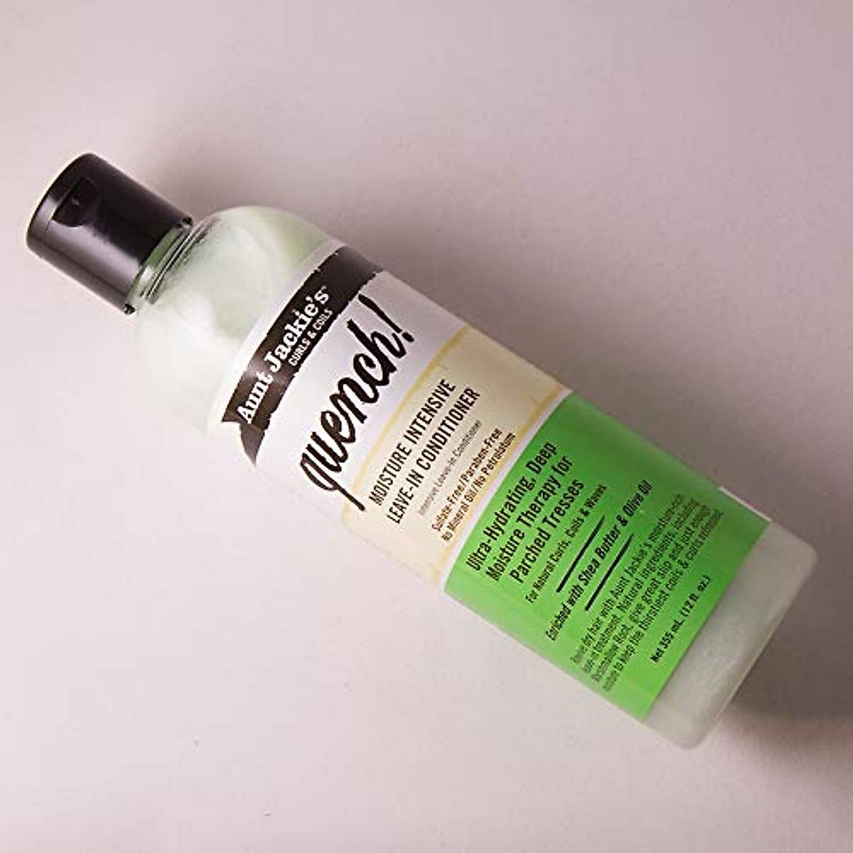 Aunt Jackie's Quench Moisture Intensive Leave-in Conditioner, Shea butter & Olive Oil, 12 Fl.Oz (374840) (Pack of 3)