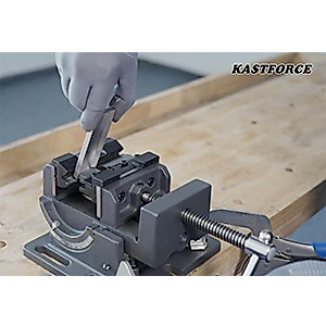 KASTFORCE KF5007 4 Inch 100mm Vise Mount Metal Brake Bender Attachment Bending Max Capacity 14 Gauge 2mm Mild Steel 1/8" Aluminum
