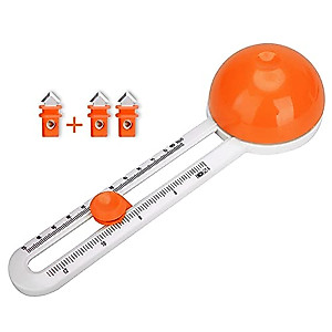 Circle Cutter, Circular Paper Cutter Circle Paper Trimmer Rotary Cutter Craft Supplies, Round Cutting Knife Cards Cutters (Orange)