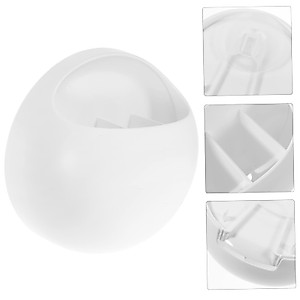 STOBAZA 5pcs Box Wall-Mounted Storage Box Floating Remote Holder Phone Holders Phone Holder Stand Wall Mount Phone Bracket Charger Holder Cabinet Office White Pp