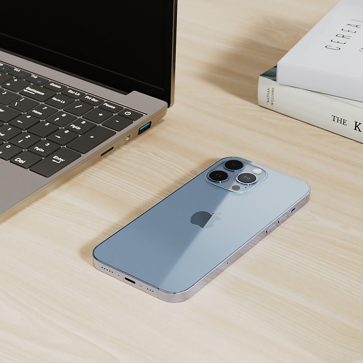 Apple iPhone 13 Pro Max, 1TB, Sierra Blue - Unlocked (Renewed Premium)