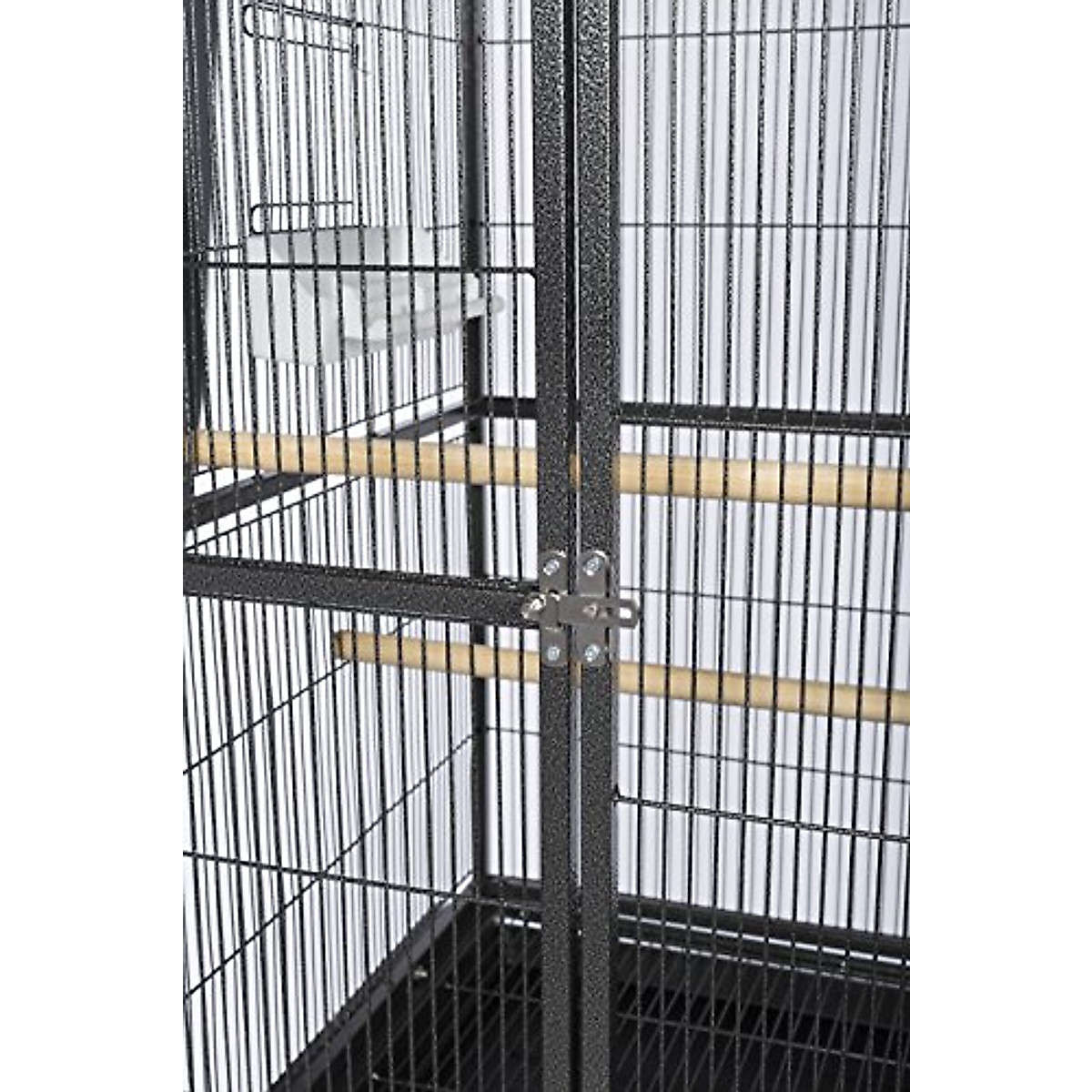 Prevue Pet Products Wrought Iron Flight Cage with Stand, Black Hammertone