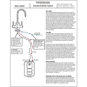 Westbrass DT1F2051-26 Contemporary 10 in. Hot and Cold Faucet with HotMaster DigiHot Digital Tank System Water Dispenser, Polished Chrome