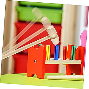 Food Mallet 40pcs Wooden Hammer Crab Cake Crab Mini Chocolate Crab Mallet Seafood Pounding Tool Wood Cake Hammer Wood Crab Mallets Mini Wooden Hammer Mallet Puzzle Set