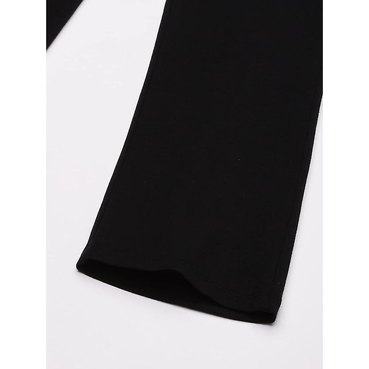 The Children's Place girls Uniform Active Foldover Waist Pants, Black Single, Medium US