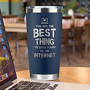 SUCHAGIFT Gifts For Him, Boyfriend, Husband - Boyfriend Gifts, Husband Gifts - Anniversary For Him - Boyfriend, Husband Birthday Gift - Romantic Gifts, I Love You Gifts for Him - 20 Oz Tumbler