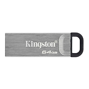 Kingston DataTraveler Kyson 64GB High Performance USB 3.2 Metal Flash Drive | Speeds up to 200MB/s | DTKN/64GB