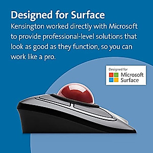 Kensington Expert Wireless Trackball Mouse (K72359WW) Black, 3.5" x 6.1" x 8"