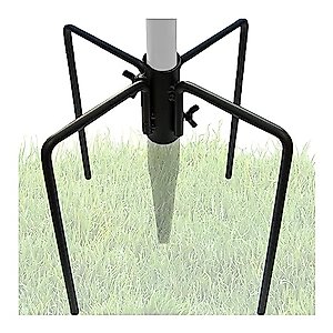 Pole Stabilizer Stand Base with 4 Prongs for 1/2" or 3/4” Freestanding Poles – For Hanging Bird Feeder and Lantern, Outdoor In-Ground Support, Christmas Decorations Outdoor Yard, Gardening Gifts Women