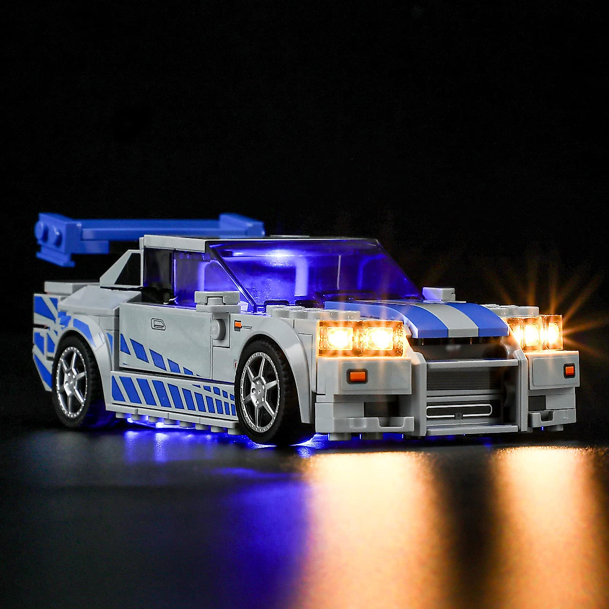 BRIKSMAX Led Lighting Kit for LEGO-76917 2 Fast 2 Furious Nissan Skyline GT-R (R34) - Compatible with Lego Building Blocks Model- Not Include Lego Set