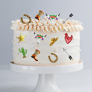 Set of 8 Bull Head Silicone Molds Feather Arrow Boot Horseshoe Hoof Fondant Mold Chocolate Shoe Mold Fondant and Gum Paste Molds Cupcake Cake Topper Decoration for Baking DIY Crafts (Cute Style)