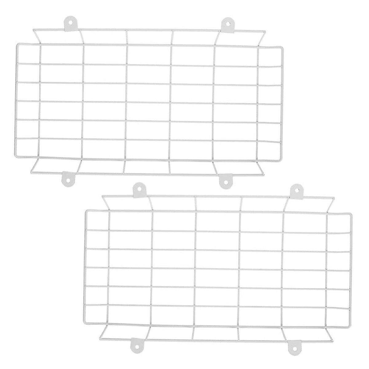 VANZACK 2pcs Exit Sign Damage Stopper Emergency Light Protection Wall Mount Air Conditioner Exit Sign Protector Metal Exit Sign Protective Coated Steel Wire Guard