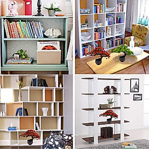 Fycooler Artificial Plants Artificial Bonsai Juniper Tree Potted Faux Japanese Pine Bonsai Simulation Zen Garden Fake Plant Artificial Bonsai Tree for Home Office Showcase Indoor Décor Desktop Display