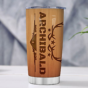 wowcugi Custom Hunting Tumbler Best Bucking Dad 20oz 30oz Dad Tumbler Coffee Travel Mug Hunter Gifts For Men Hunters Gift For Fathers Day Birthday Present