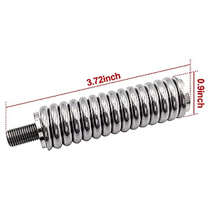 SS-3H CB Antenna Spring Mount - Heavy Duty Stainless Steel Antenna Electronics Spring to Fit for Mobile/in-Vehicle CB Radio Antenna Mount up to 60" Long and 3/8" - 24 Threads.