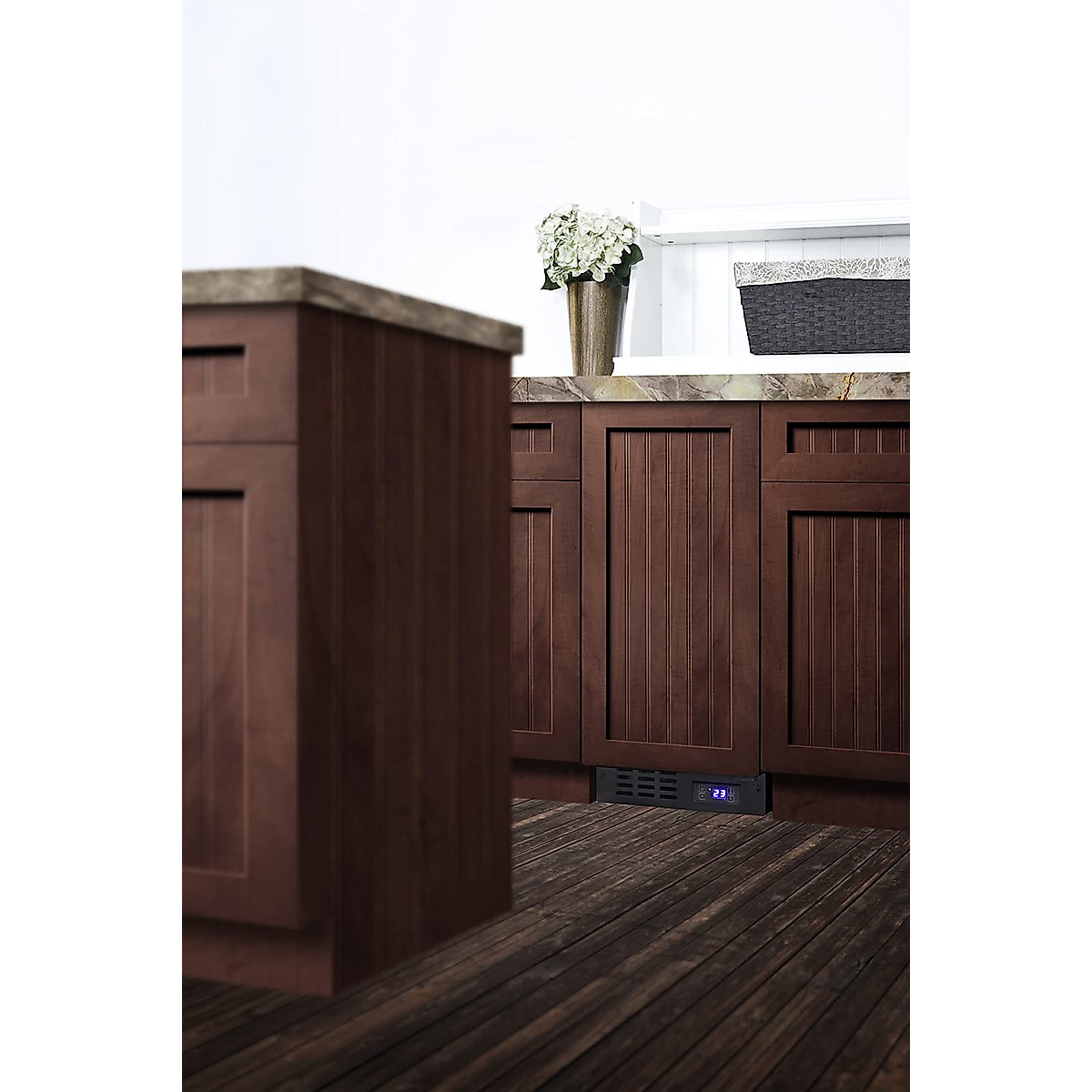 Summit SCFF1533BSS Cabinet Freezer with 2.45 cu. ft. Total Capacity Frost Free Operation Adjustable Chrome Shelves Sabbath Mode Setting and 100% CFC Free in Stainless Steel (Right Hinge