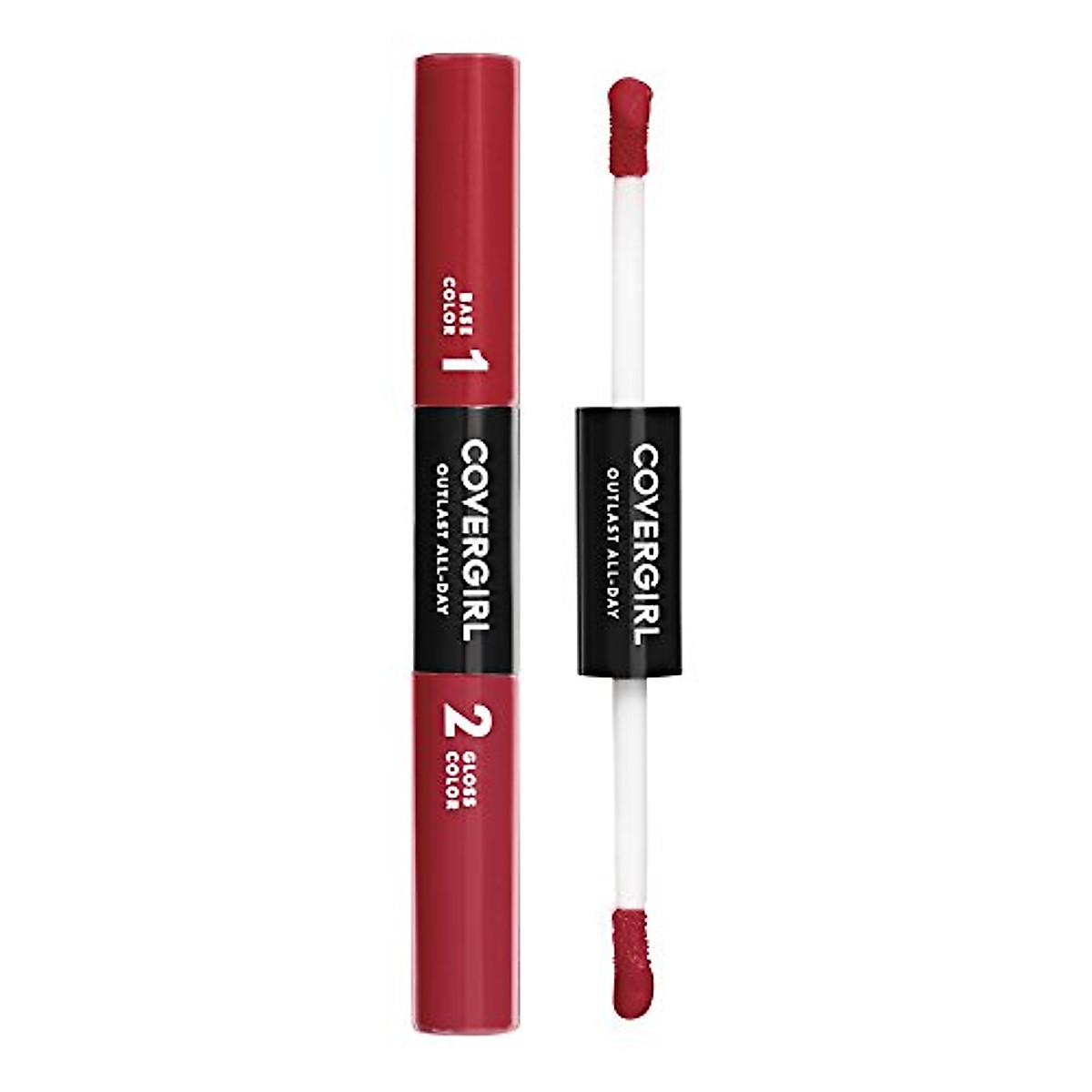 COVERGIRL Outlast All-Day Color & Lip Gloss, Richest Red, 0.2 Ounce (packaging may vary)