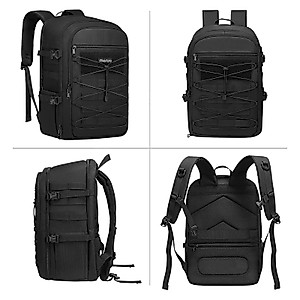 MOSISO Camera Backpack, DSLR/SLR/Mirrorless Photography 3 Layers Tactical Camera Bag Case with Tripod Holder&15-16 inch Laptop Compartment&Elastic Cord Strap Compatible with Canon/Nikon/Sony, Black