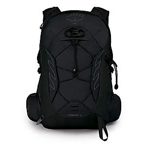 Osprey Tempest 9L Women's Hiking Backpack with Hipbelt, Stealth Black, WM/L