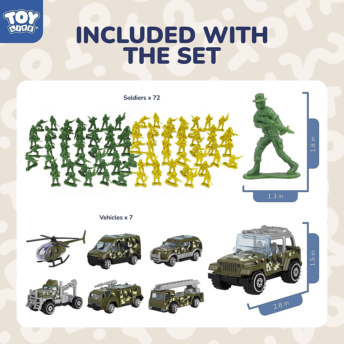 TOY Life Army Men, Army Toys, Plastic Army Men Action Figures, Toy Soldiers for Boys, Military Toys, Green Army Men Playset, Toy Helicopter, Soldier Toys, Army Guys, Army Action Figures, Toy Army Men