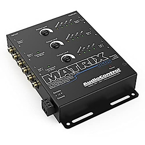 AudioControl Matrix Plus Black Six Channel Line Driver with Remote Level Control Input