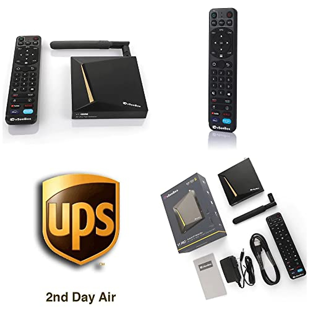 vSeeBox V1 Pro with Backlit 4GB RAM + 32GB ROM Free HIGH Speed 18GBPS HDMI 2.0/UPS 2nd Day Air®