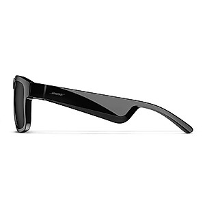 Bose Frames Tenor, Smart Glasses, Bluetooth Audio Sunglasses, with Open Ear Headphones, Rectangular, Black, 55 mm