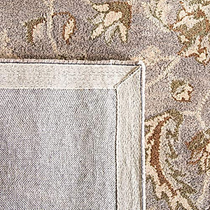 SAFAVIEH Heritage Collection Accent Rug - 2' x 3', Grey & Beige, Handmade Traditional Oriental Wool, Ideal for High Traffic Areas in Entryway, Living Room, Bedroom (HG863A)