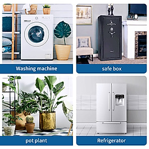 Heavy Duty Furniture Lifter with 5 Detachable Casters, Furniture Dolly for Heavy Furniture, 360° Rolling Furniture Movers Sliders, 1200 Lbs Loading Capacity, Set of 2