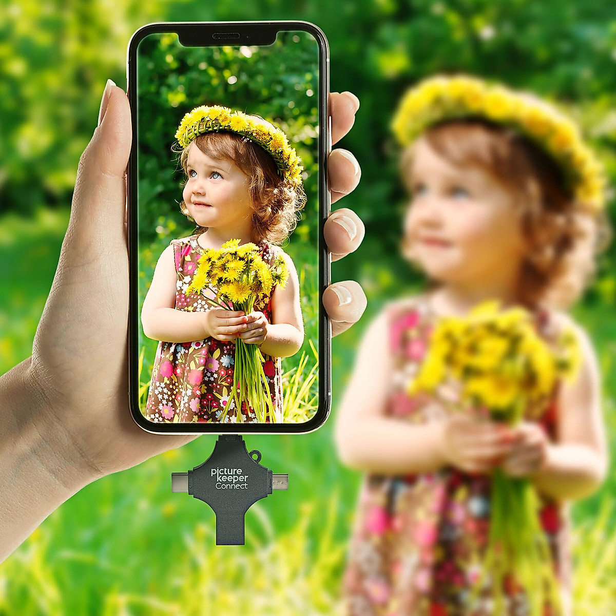 Picture Keeper Connect Photo & Video USB Flash Drive for Apple, Android, & PC Devices, 16GB Thumb Drive