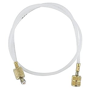 Kelepu High Pressure Pipe Brass Alloy Rubber Hose for Coolant Adding Air Conditioner Refrigerant Charging Suitable for Car Air Condition Maintenance (1.5M)