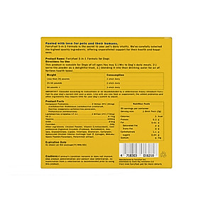 FurryFuel Health Supplements Powder for Dogs - 5-in-1 Formula - for Digestive Gut Health Care, Joint Support, Breath, and Enhanced Immunity Made from Probiotics and Prebiotics | Pet Vitamins 30 Count