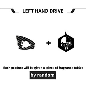 NC Carbon Fiber Trim Cover Sticker Compatible with Audi TT 8n 8J MK123 TTRS 2008-2014 (Carbon Fiber A, Door Button Cover B LHD)