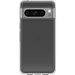 OtterBox Google Pixel 8 Pro Symmetry Series Clear Case - CLEAR, ultra-sleek, wireless charging compatible, raised edges protect camera & screen