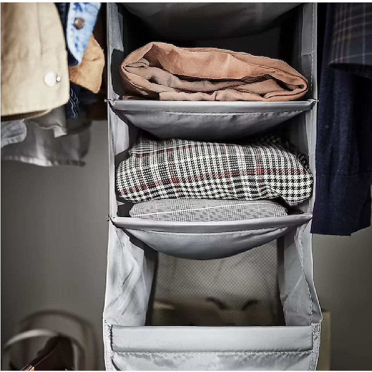 SKUBB Storage Organizer With 9 Compartments Dark Gray polyester/Polypropylene 8 ¾x13 ½x47 ¼ "