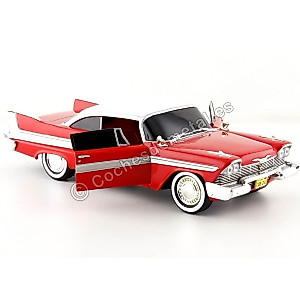 Greenlight 1: 24 Hollywood - Christine - 1958 Plymouth Fury Evil Version (Blacked Out Windows) 84082 Red
