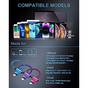 Lightning to 3.5mm Headphone Jack Adapter, 3-Pack iPhone 3.5mm Headphones/Earphones Audio Aux Jack Adapter Dongle Cable Converter Compatible with iPhone 14 13 12 11 Pro Max Plus Mini XR XS iPad iPod