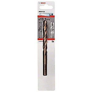 Bosch 2608585865 Metal Drill Bit Hss-Co 10, 2mmx3.43inx5.24In