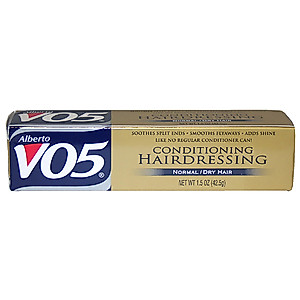 Alberto VO5 Conditioning Hairdressing for Normal/Dry Hair – Smooths Flyaways, Adds Shine, Controls Split Ends, 1.5 oz (Pack of 6)