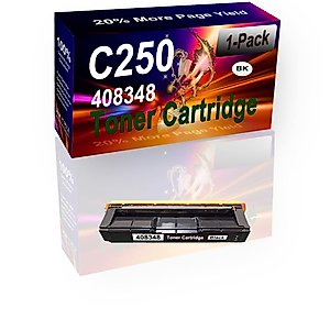 SINIYA 1-Pack (Black) Compatible M C250FWB M C250 Toner Cartridge Replacement for Ricoh C250 408348 Printer Toner Cartridge