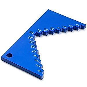 Dreyoo Table Saw Height Gauge, Aluminum Height Gauge Saw for Router, Table Saw, Height Gauge Tools Table Saw Step Gauge Table Saw Blade Height Gauge, Setup Cutting Blade Height from 1/8 to 2 Inch