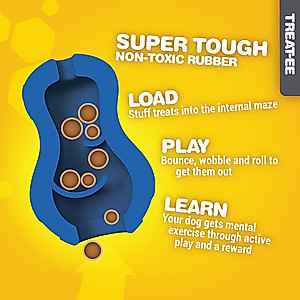 JW Tumble Teez Puzzler Treat Dispenser, Medium