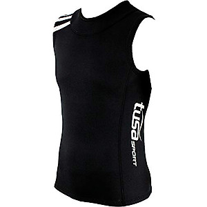 TUSA Sport Mens 2mm Neoprene Vest, Large, Black