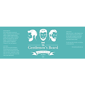 The Gentlemen's Beard Premium Bay Rum Beard Oil - Conditioner Softener - All Natural - Softens, Strengthens and Promotes Beard & Mustache Growth - Leave In Conditioner Moisturizes Skin